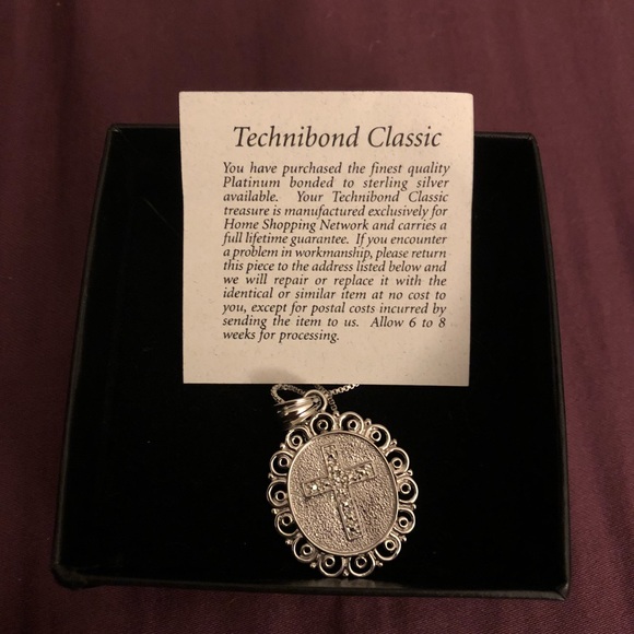 Technibond | Jewelry | Technibond Silver Cross Necklace | Poshmark